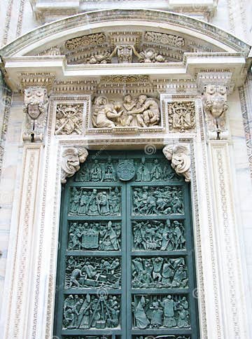 The Gothic Cathedral of Milan in Italy Stock Image - Image of history ...