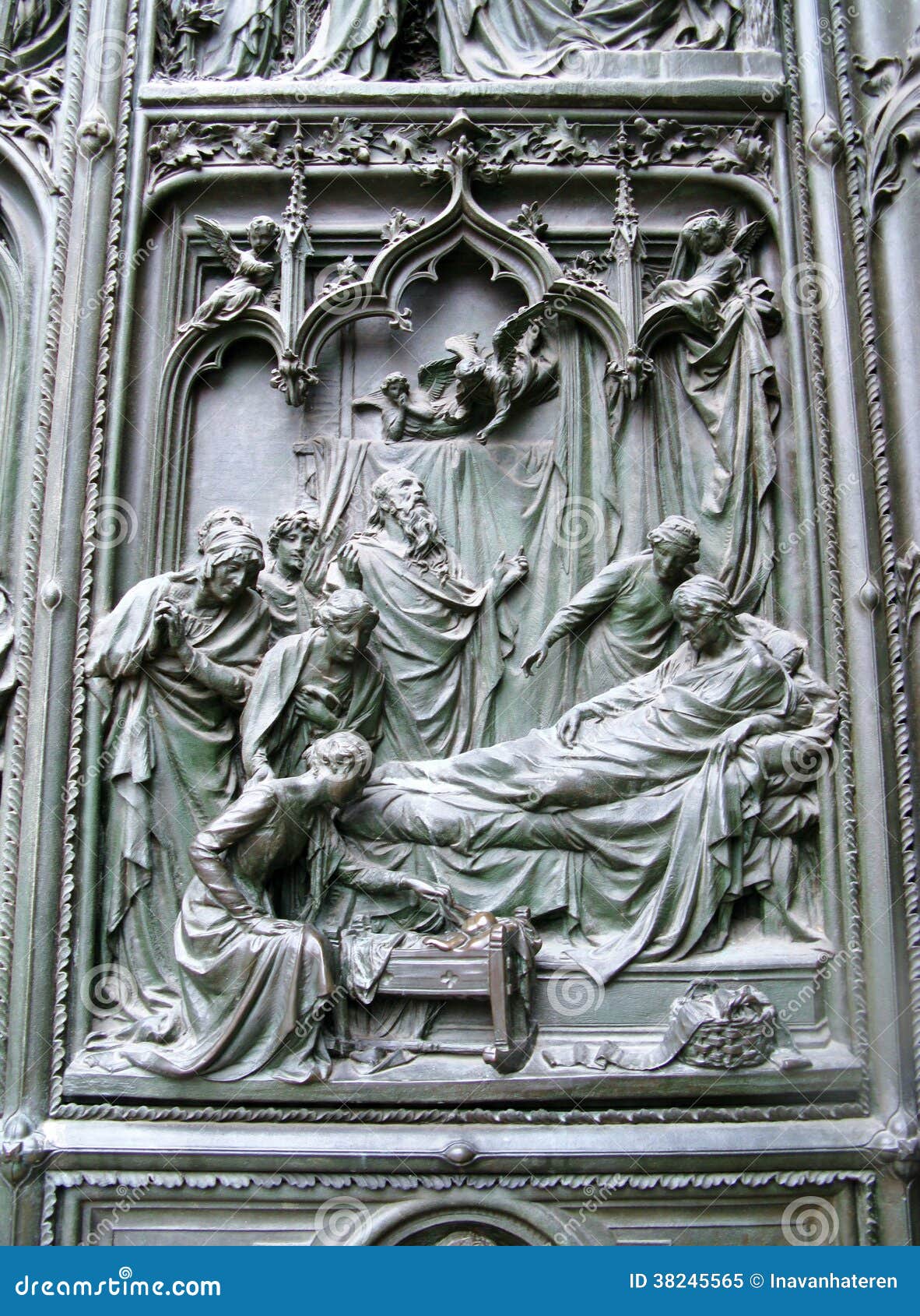 The Gothic Cathedral of Milan in Italy Stock Image - Image of gothic ...