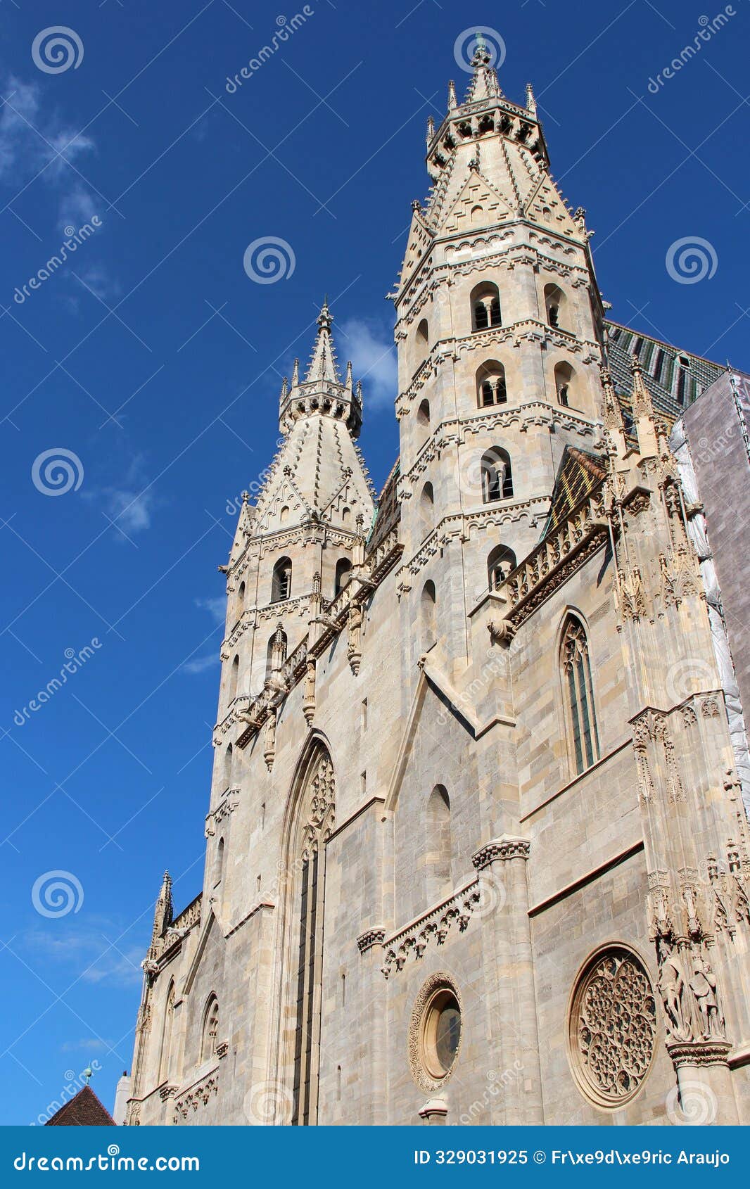 Gothic Cathedral (stephansdom) in Vienna - Austria Stock Image - Image ...