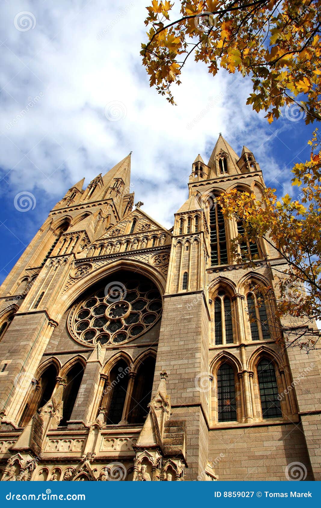 Gothic Cathedral in Truro,UK Stock Image - Image of church, ribbed: 8859027