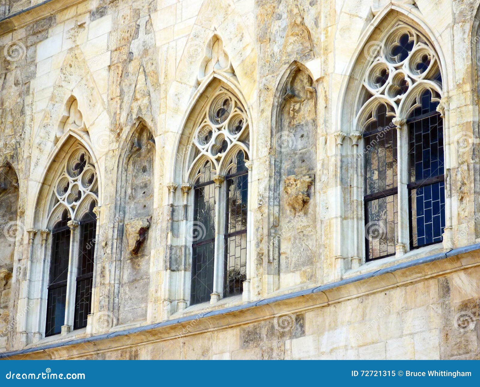 Gothic Cathedral Windows stock image. Image of gothic - 72721315
