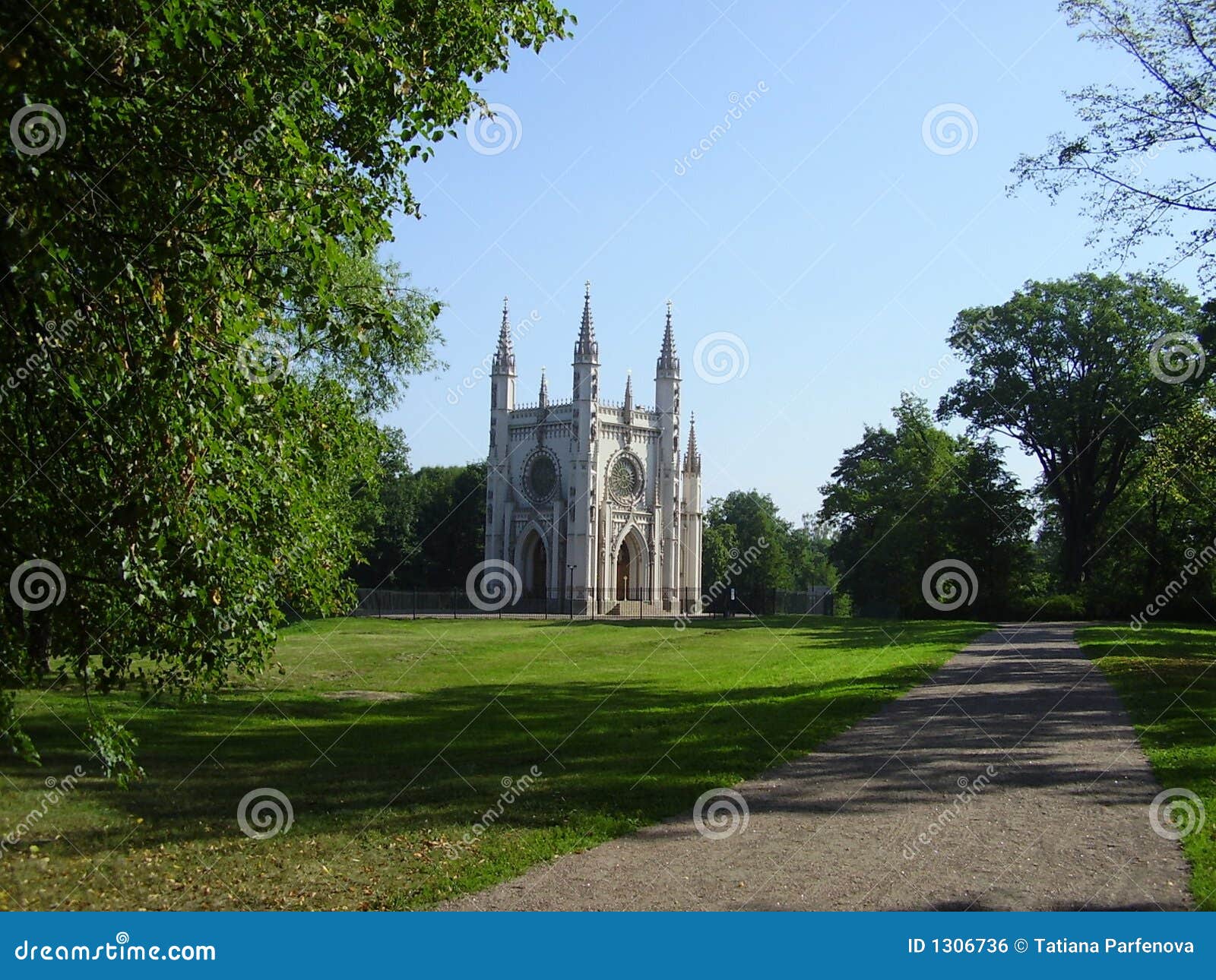Gothic chapel in peterhof stock photo. Image of chapel - 1306736