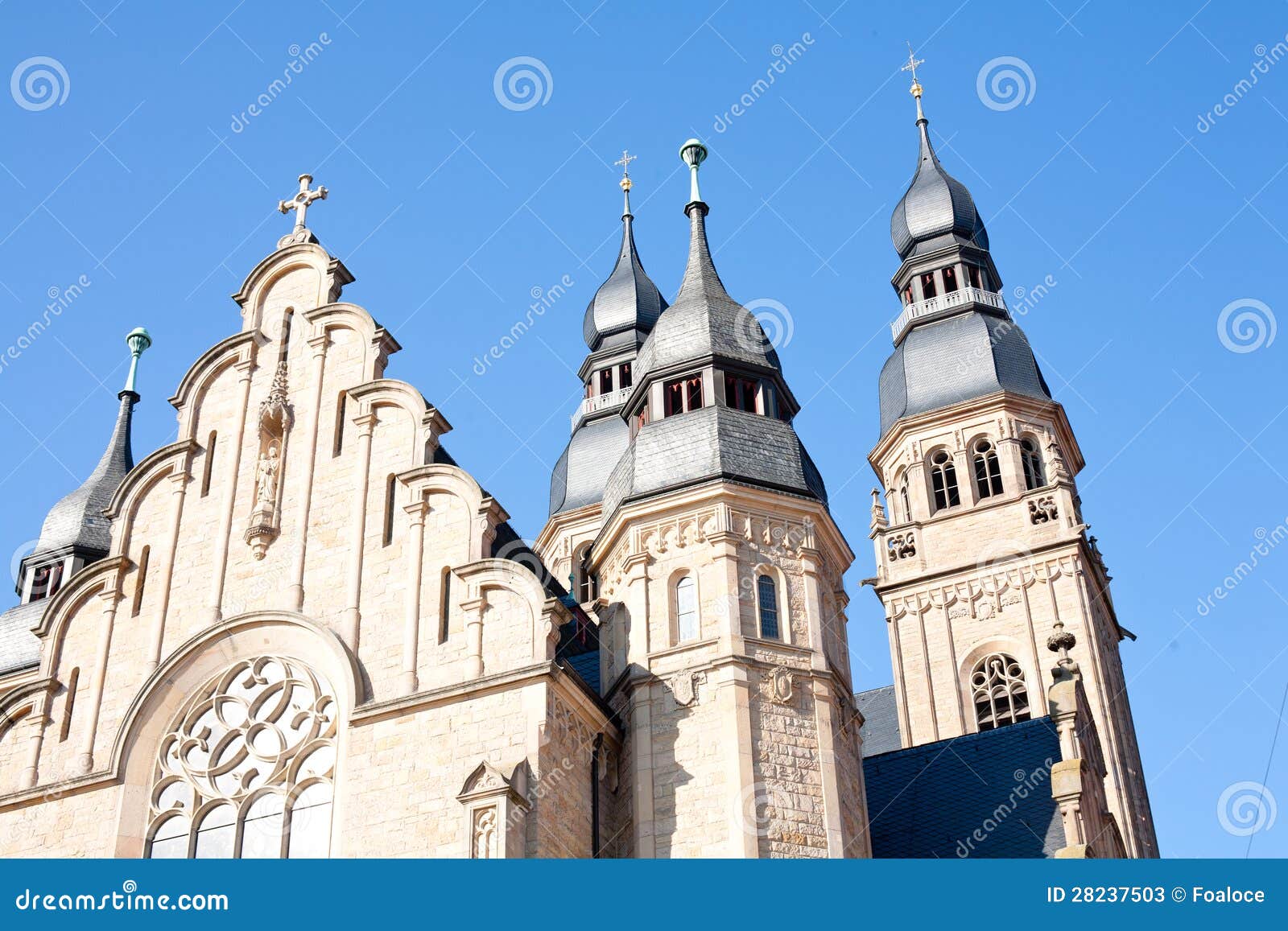 Gothic church stock image. Image of brown, gothic, cross - 28237503