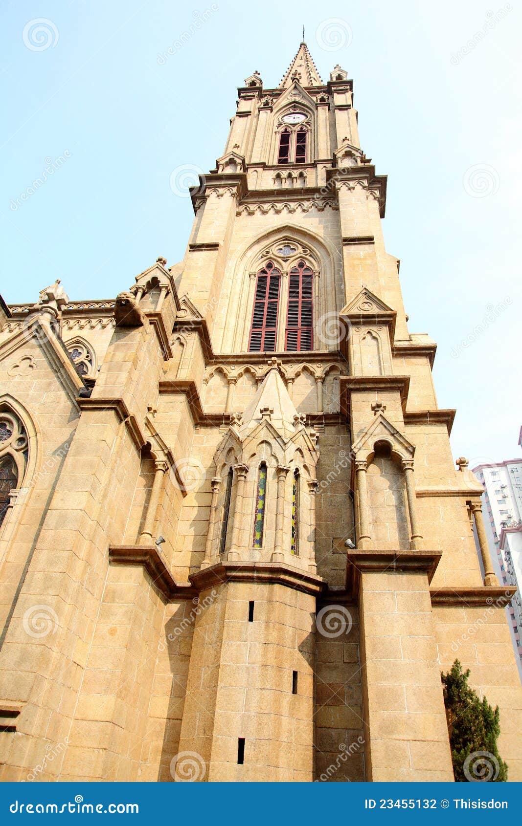 Gothic Church building stock photo. Image of dormer, house - 23455132