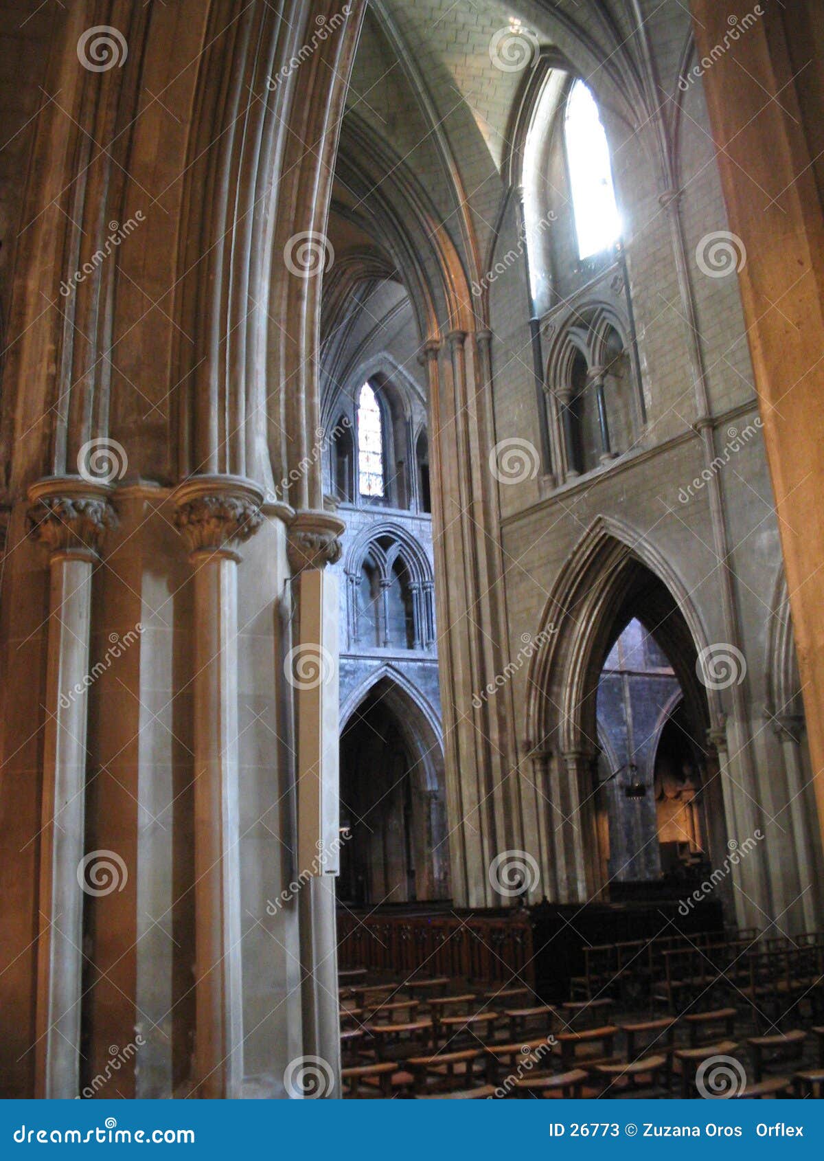 Gothic Church Interior stock image. Image of transcendent - 26773