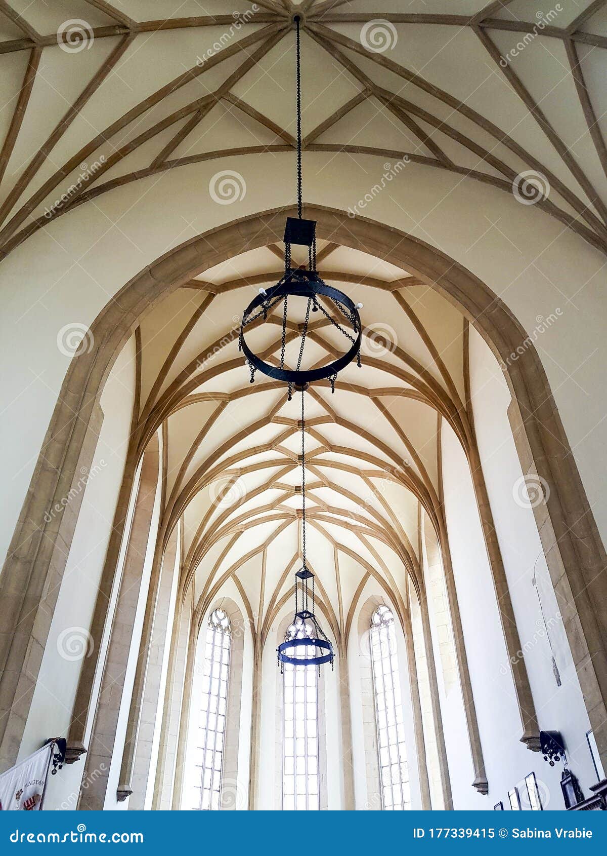 Gothic church interior editorial image. Image of brown - 177339415