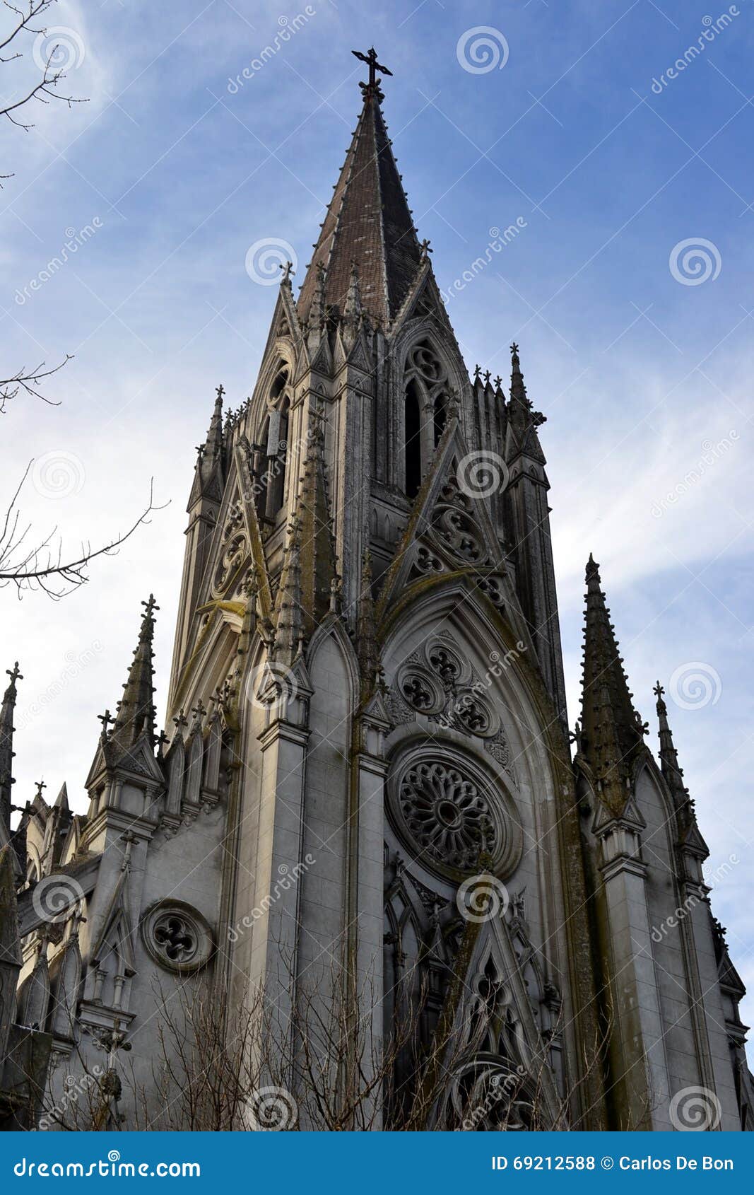 Gothic Church in Montevideo Stock Photo - Image of uruguay, montevideo ...
