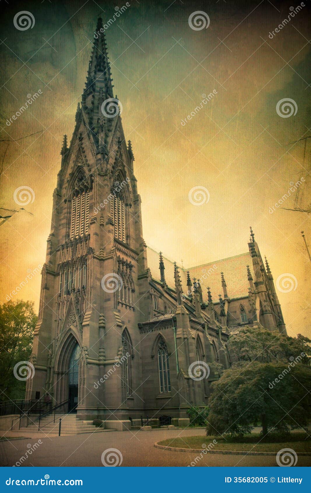Gothic Church stock image. Image of style, architecture - 35682005