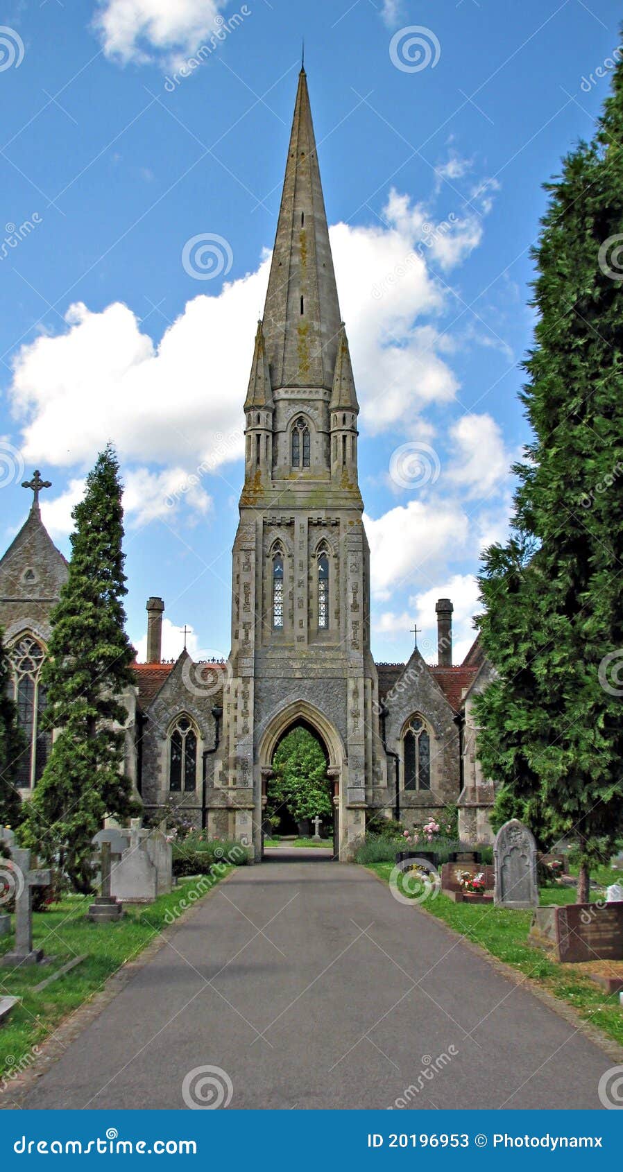 Gothic church spire stock image. Image of building, gargoyles - 20196953