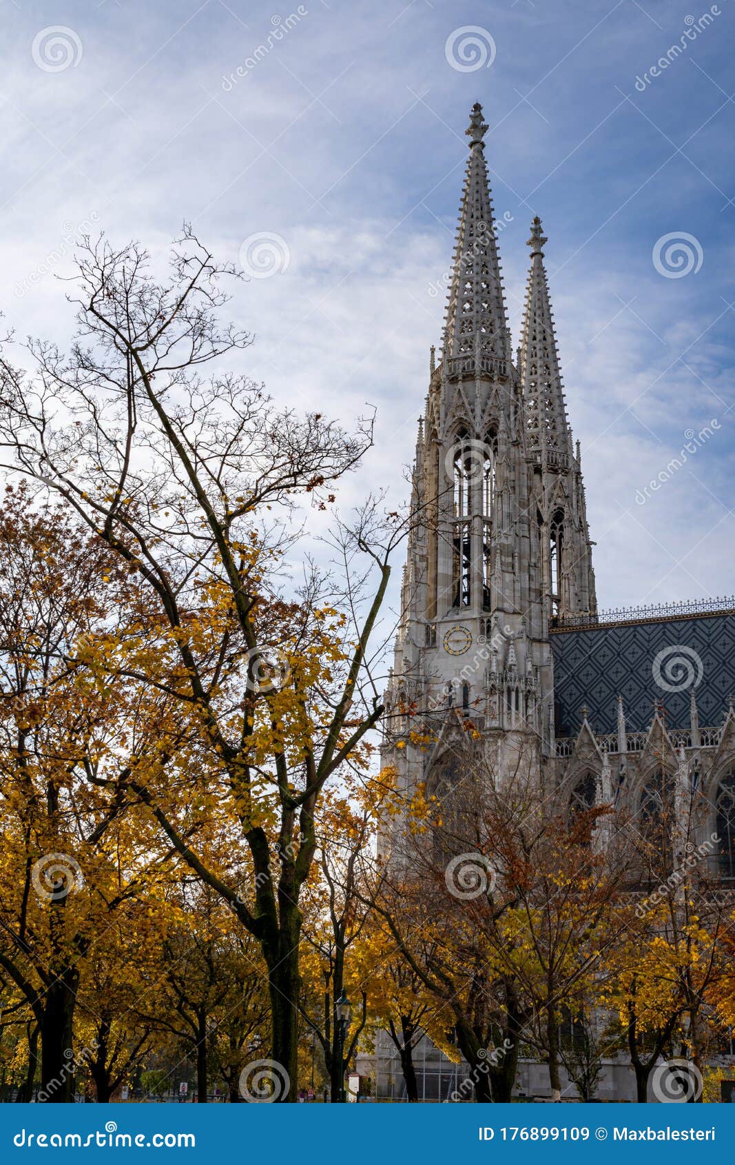 A Gothic Church in Vienna Austria Stock Image - Image of austrian ...