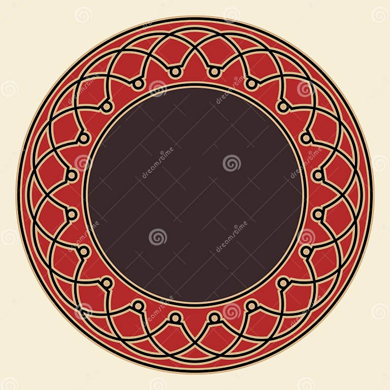 Gothic Circle Frame stock illustration. Illustration of circle - 68362502