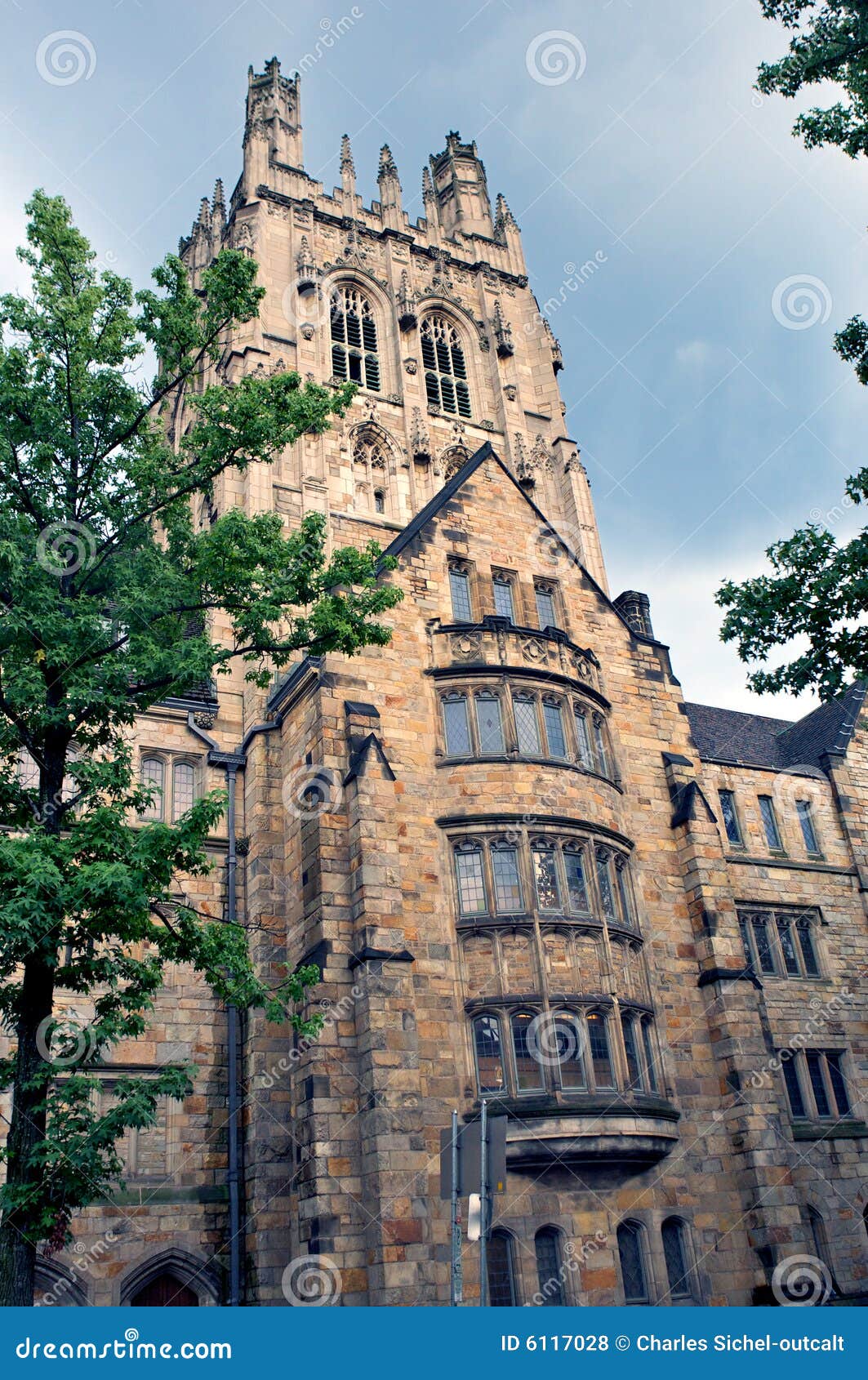 Gothic college building stock photo. Image of building - 6117028