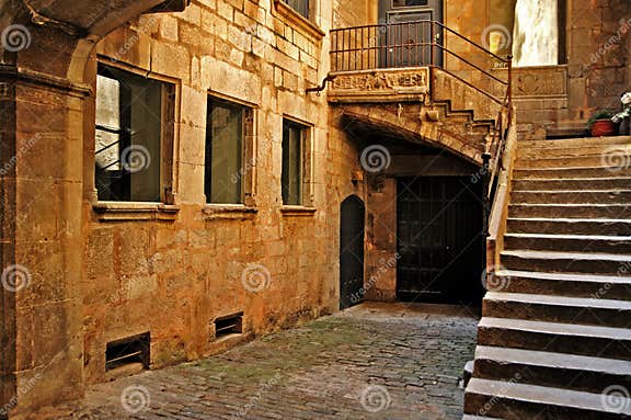 Gothic courtyard stock image. Image of architectural - 14668173