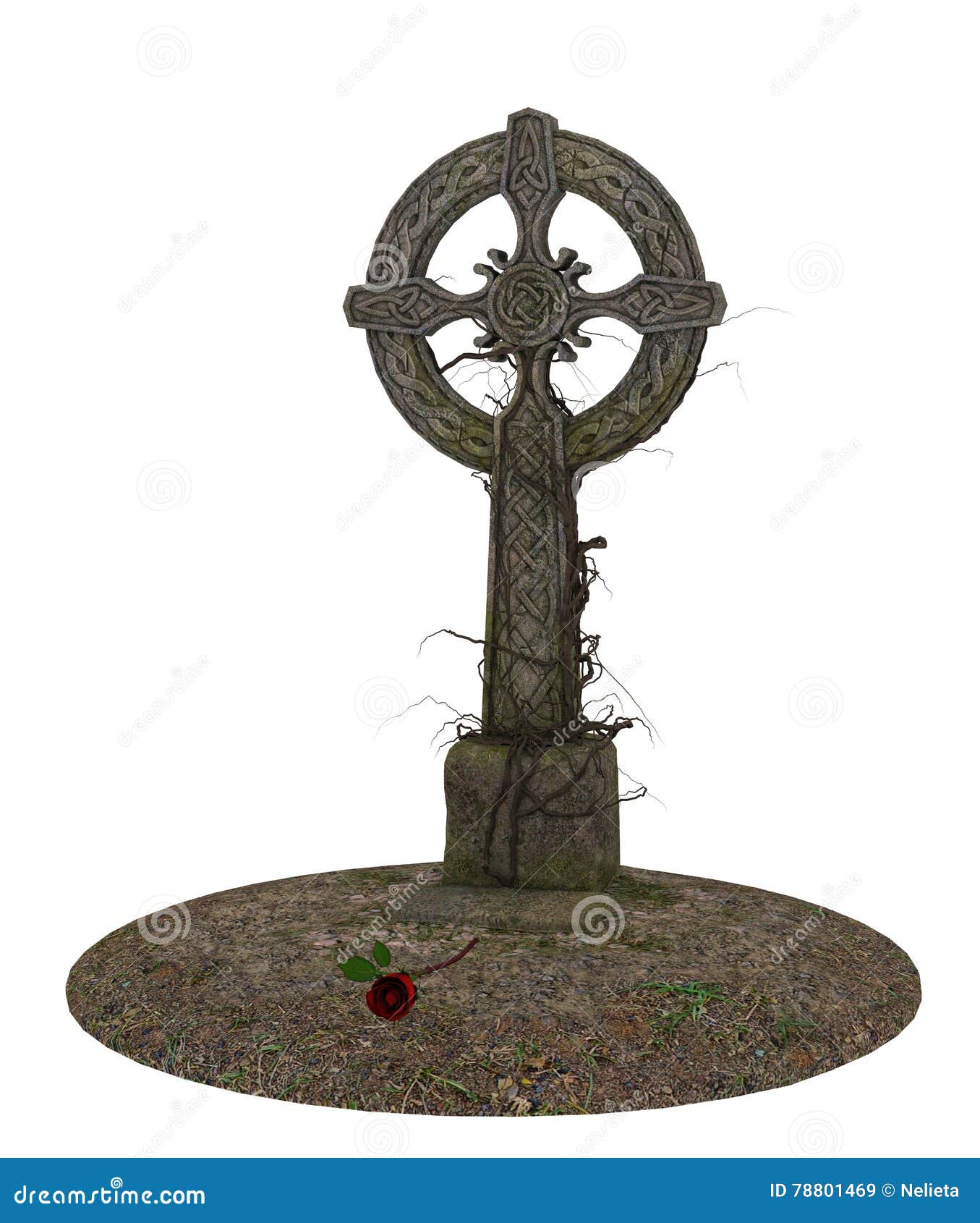 Gothic Cross Symbol Blue Light Flare Stock Image | CartoonDealer.com ...