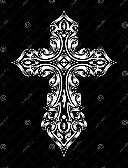 Gothic Cross stock vector. Illustration of symbols, spirituality - 37281048