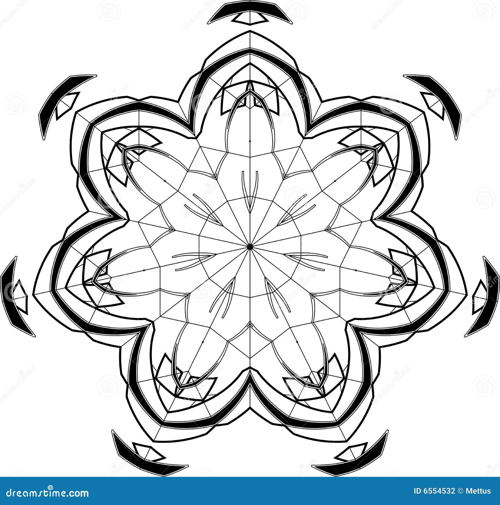 Gothic curves pattern stock vector. Illustration of conceptual - 6554532