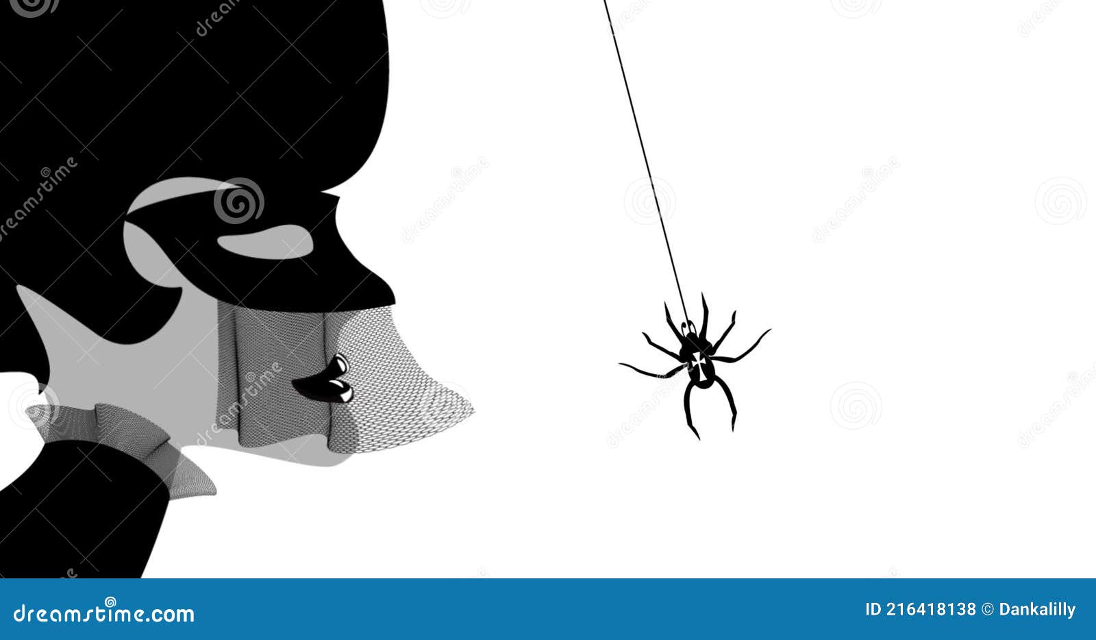 The Gothic Dame and the Spider Stock Footage - Video of oldtime ...