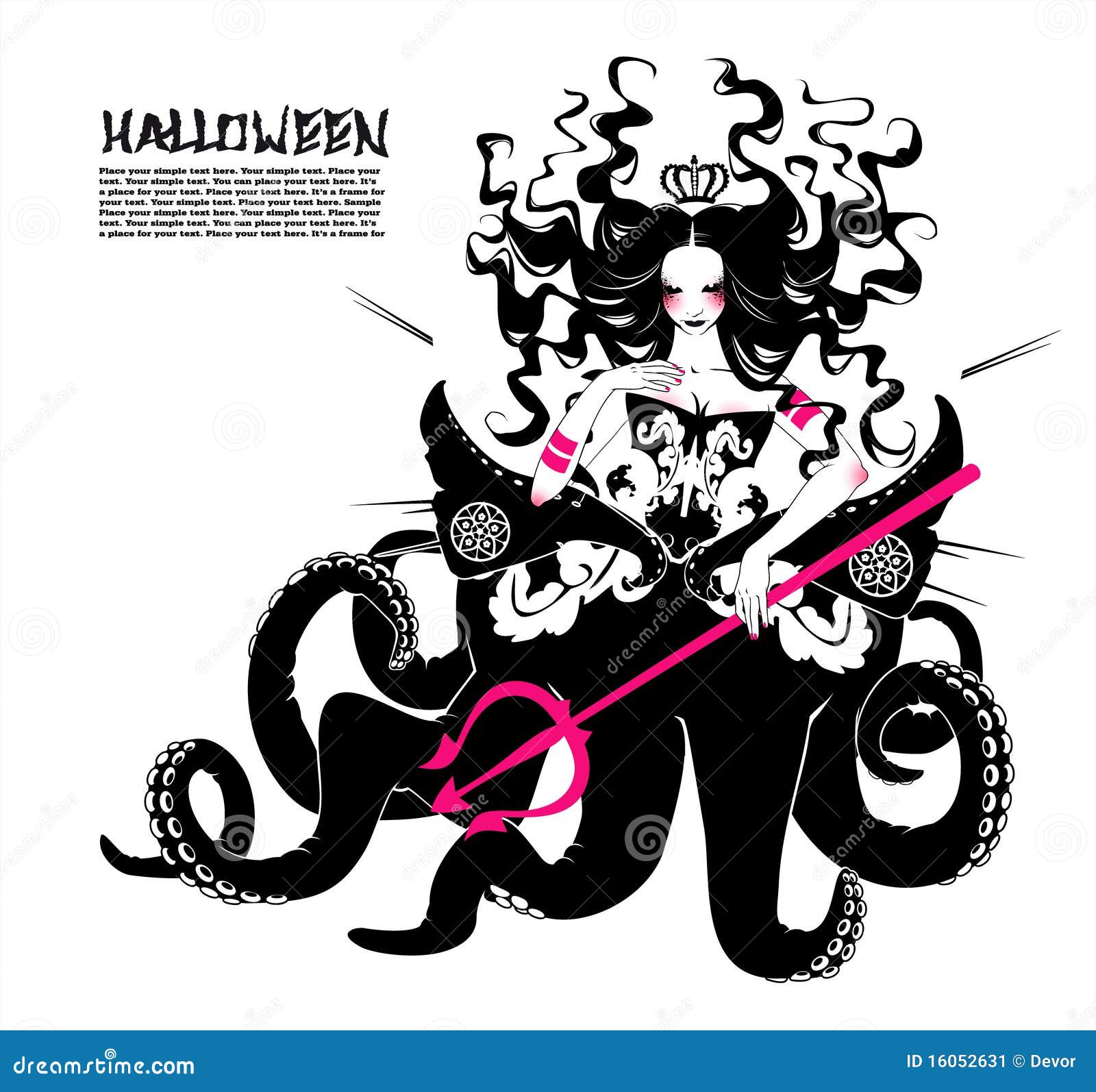 Gothic Dark Creature Cartoon Vector | CartoonDealer.com #16052631