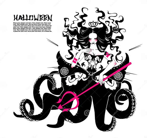 Gothic dark creature stock vector. Illustration of stylized - 16052631