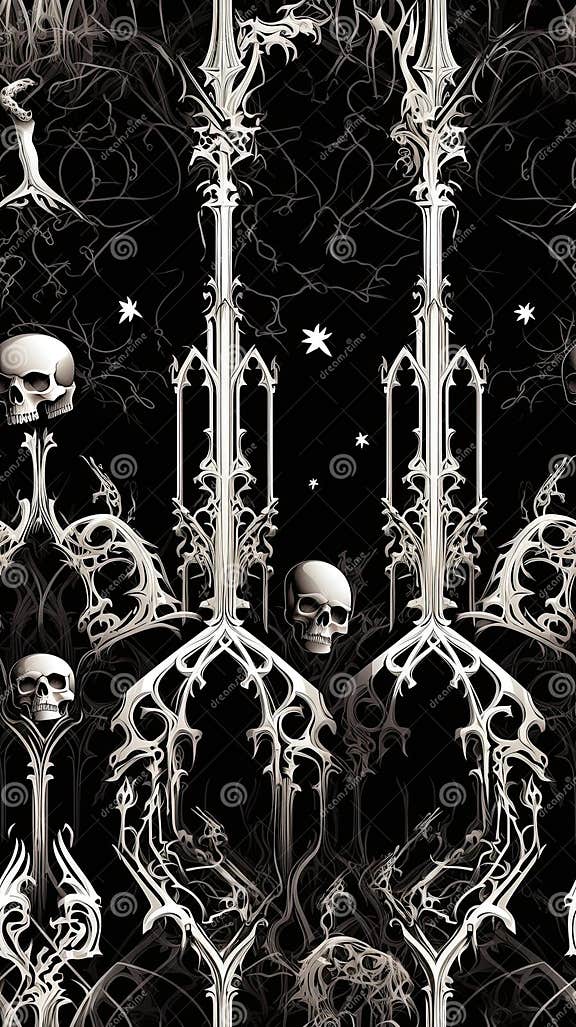 Gothic Dark Pattern with the Addition of Ominous and Surreal Mutations ...