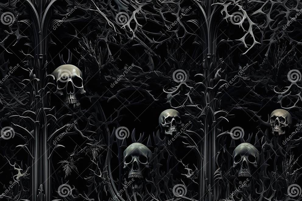 Gothic Dark Pattern with the Addition of Ominous and Surreal Mutations ...