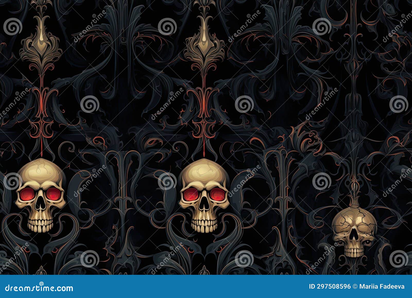 Gothic Dark Pattern with the Addition of Ominous and Surreal Mutations ...