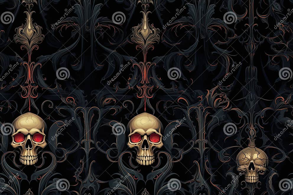 Gothic Dark Pattern with the Addition of Ominous and Surreal Mutations ...