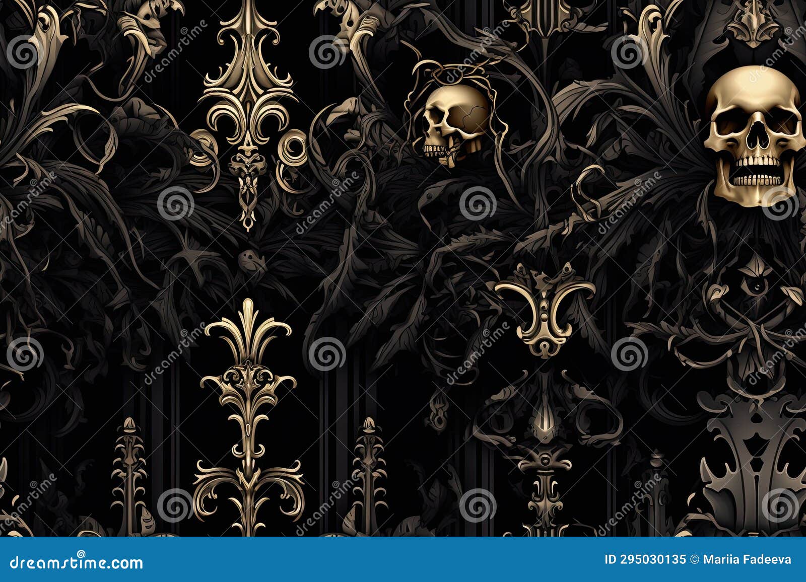 Gothic Dark Pattern with the Addition of Ominous and Surreal Mutations ...