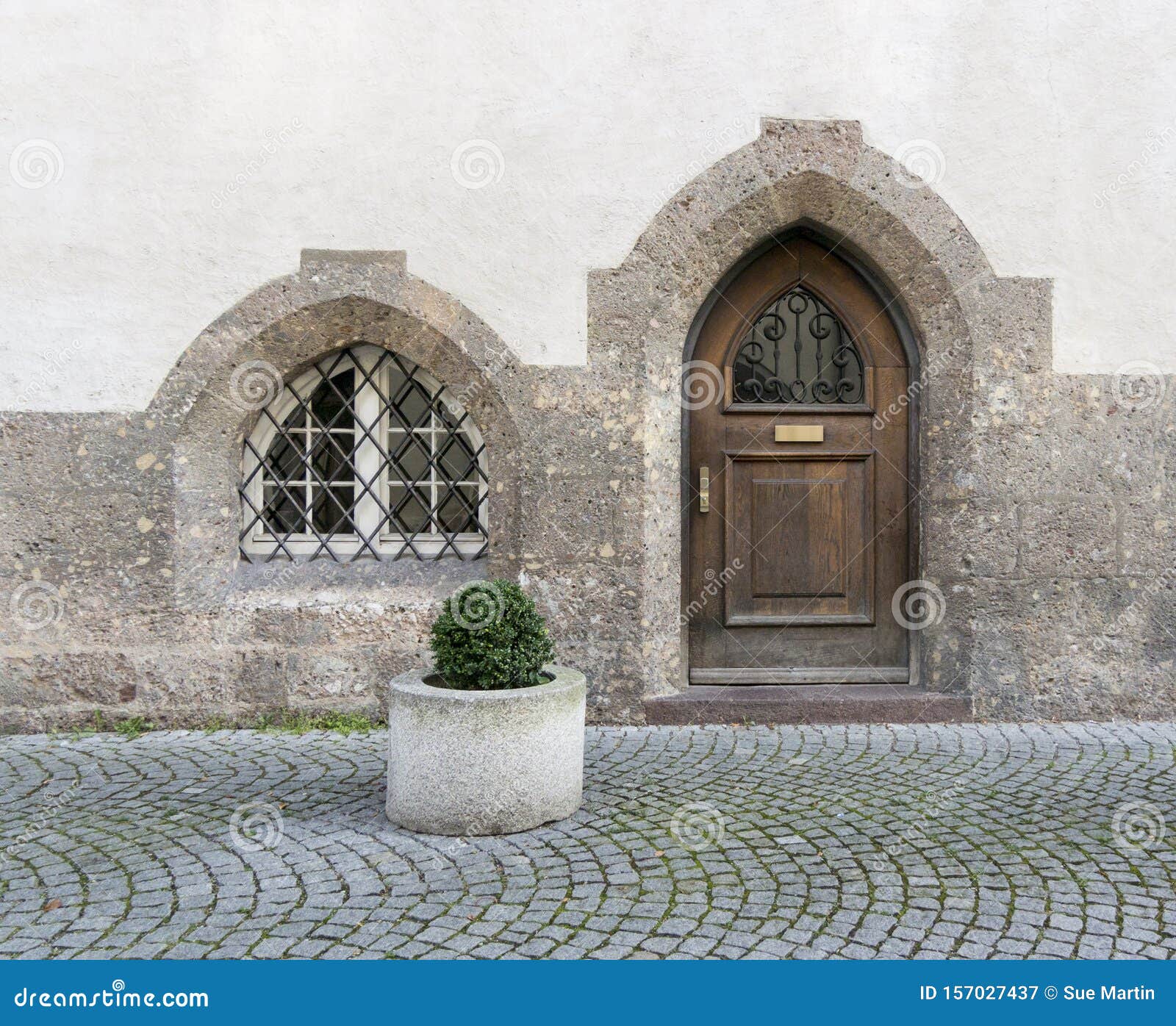 Gothic Door and Window stock image. Image of europe - 157027437