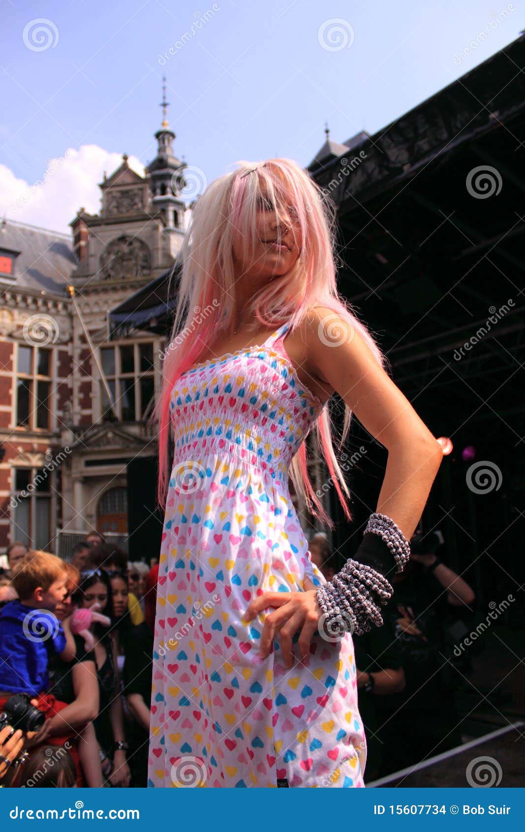 Gothic fashion catwalk editorial stock image. Image of hair - 15607734