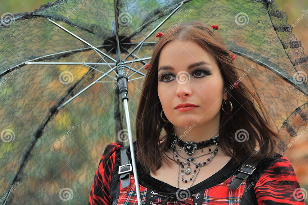 Gothic fashion model stock image. Image of dutch, cute - 10271907
