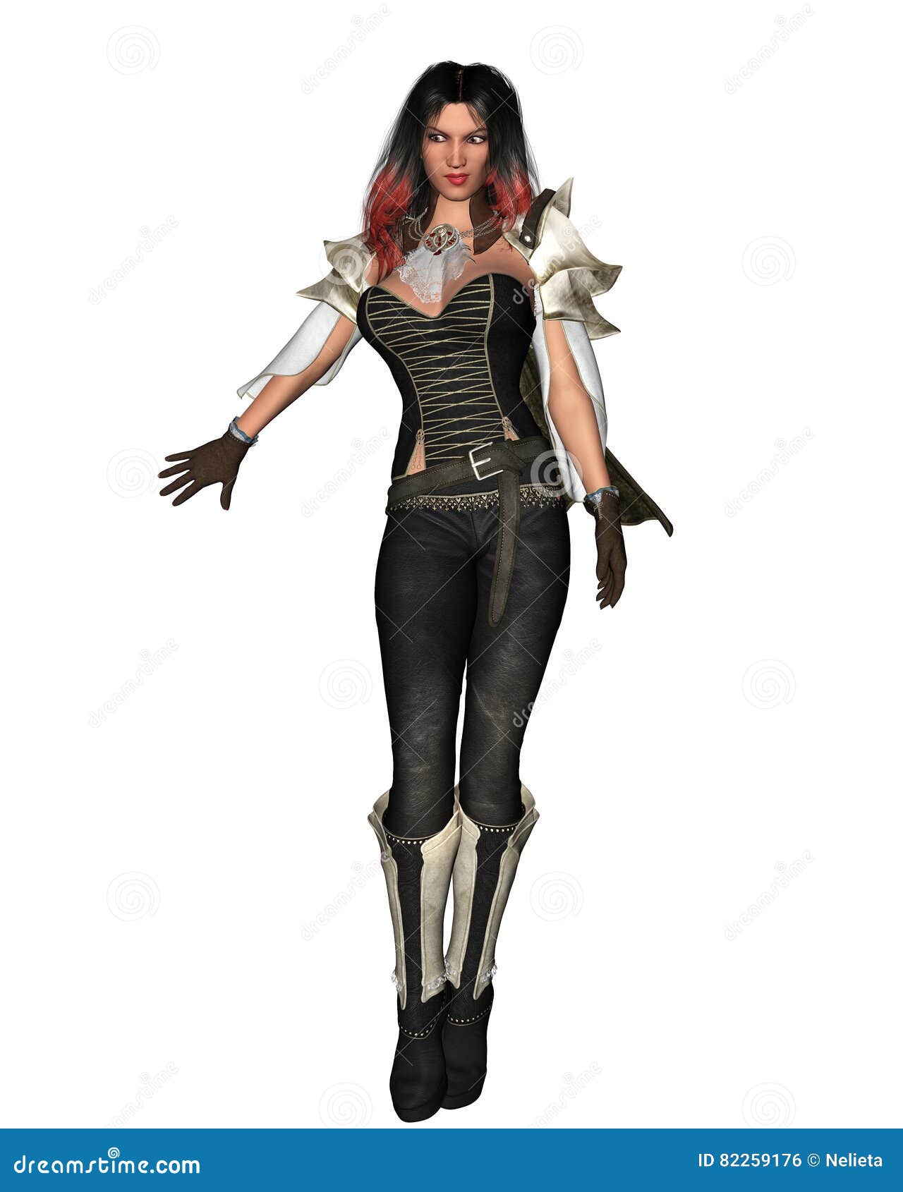 Gothic Fighter stock illustration. Illustration of isolated - 82259176