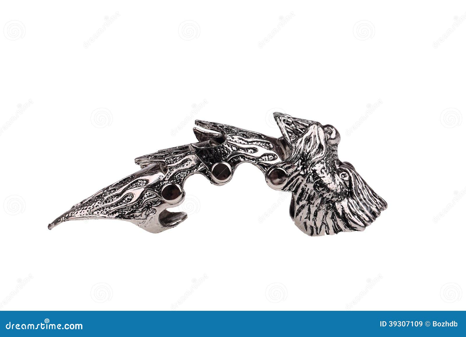 Gothic Finger Ring Isolated Stock Image - Image of outlandish, detail ...