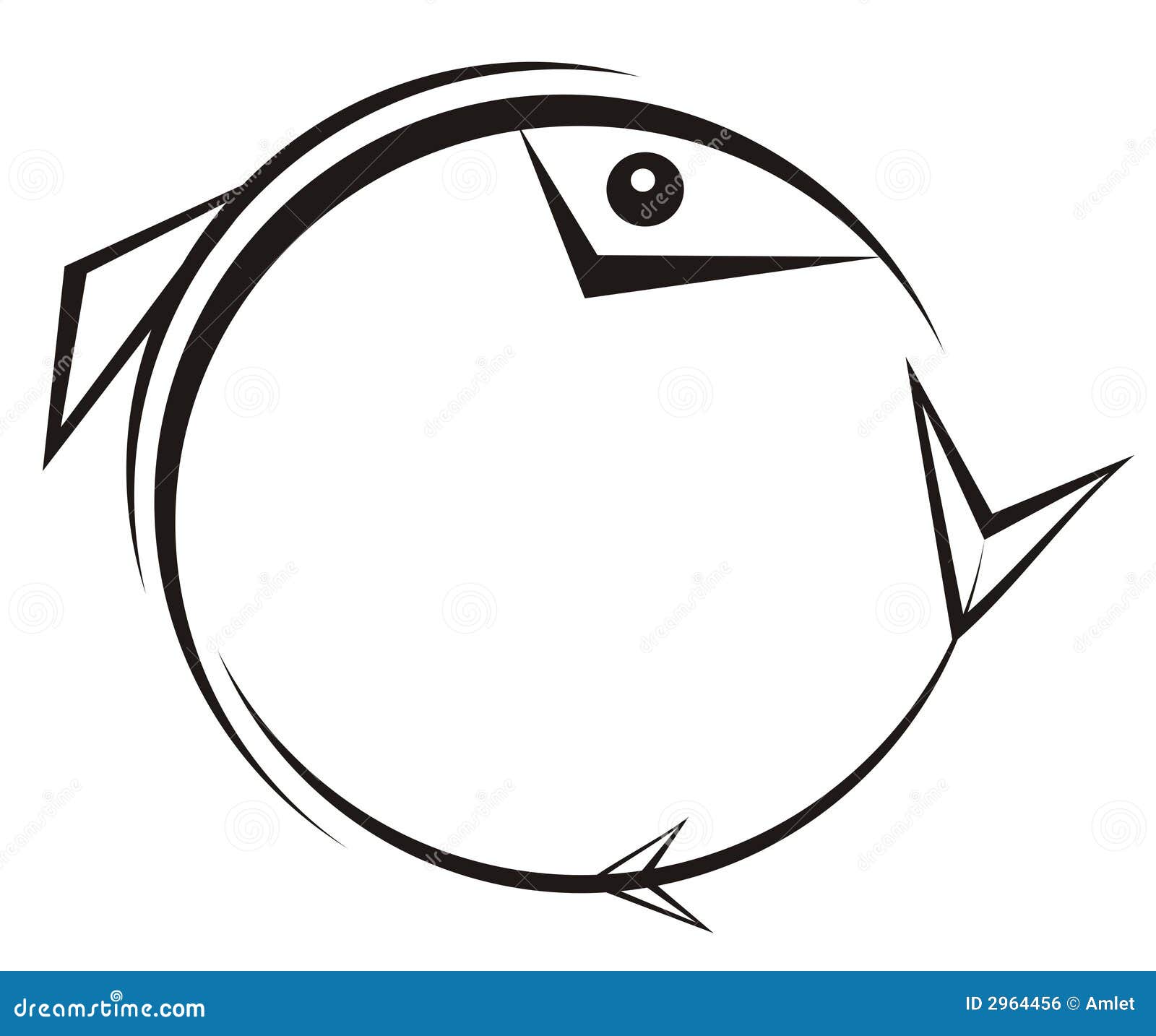 Gothic fish stock vector. Illustration of graphic, gothic - 2964456