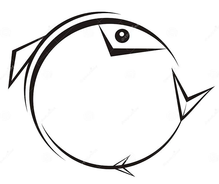 Gothic fish stock vector. Illustration of graphic, gothic - 2964456