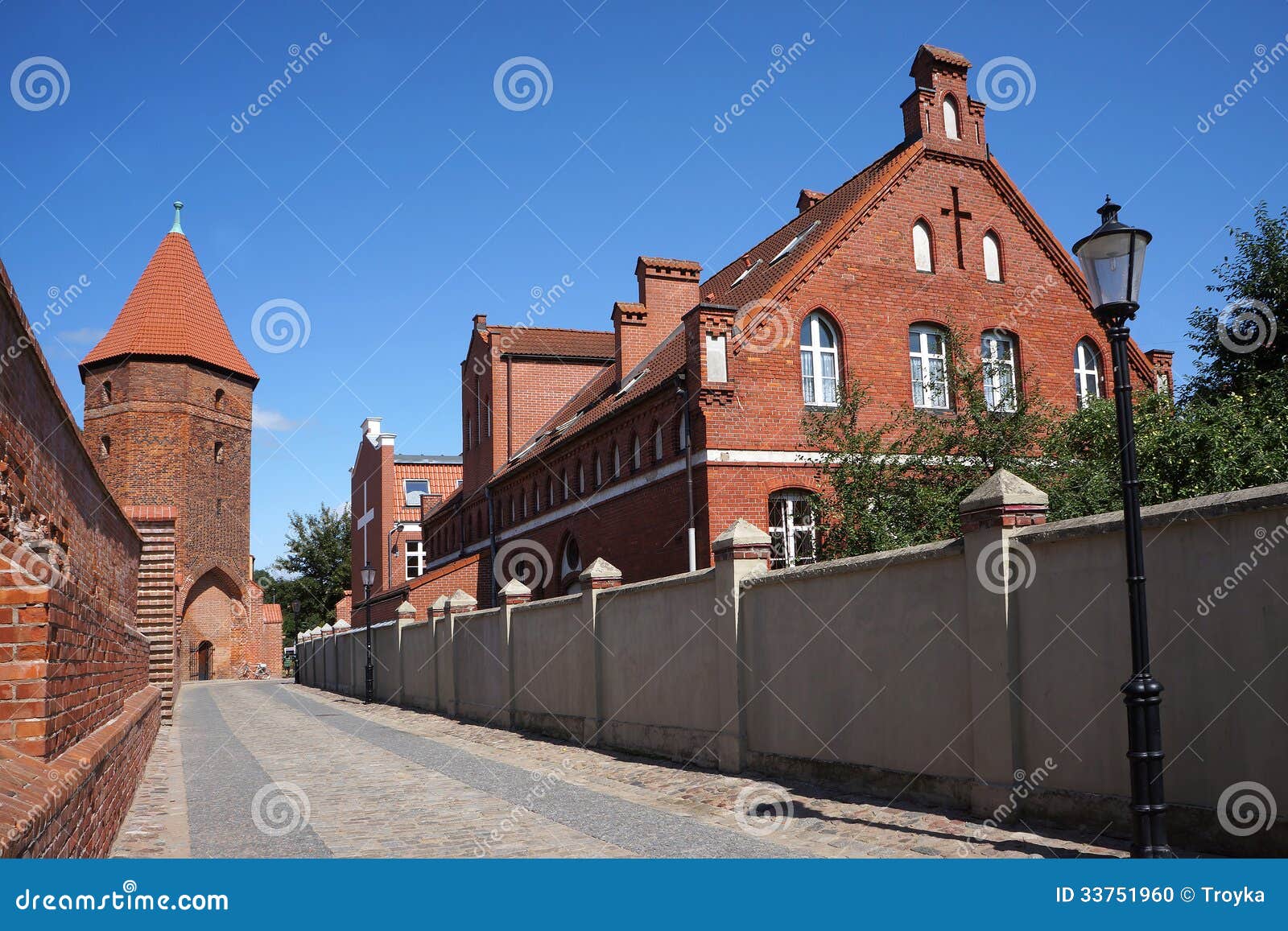 Gothic Fortifications in Lembork, Poland. Stock Photo - Image of fort ...