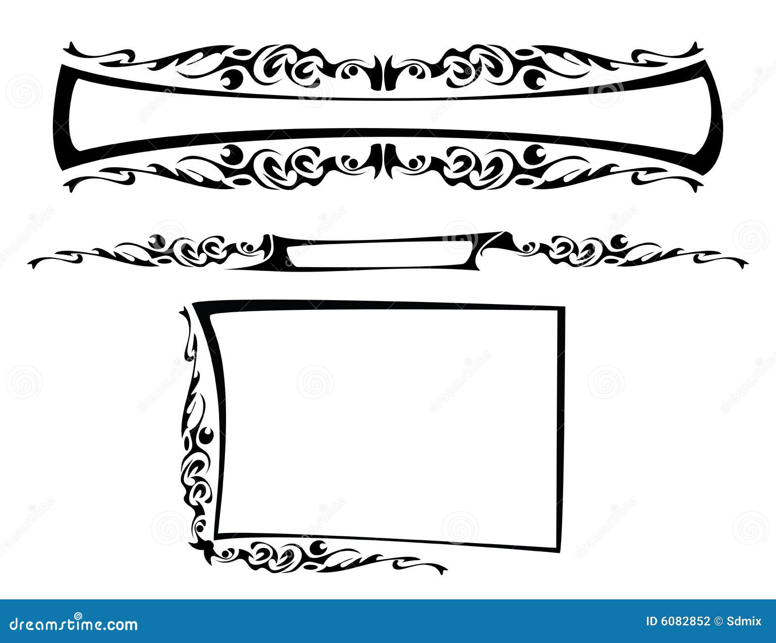 Gothic Frame With Angel And Demons Vector Illustration | CartoonDealer ...