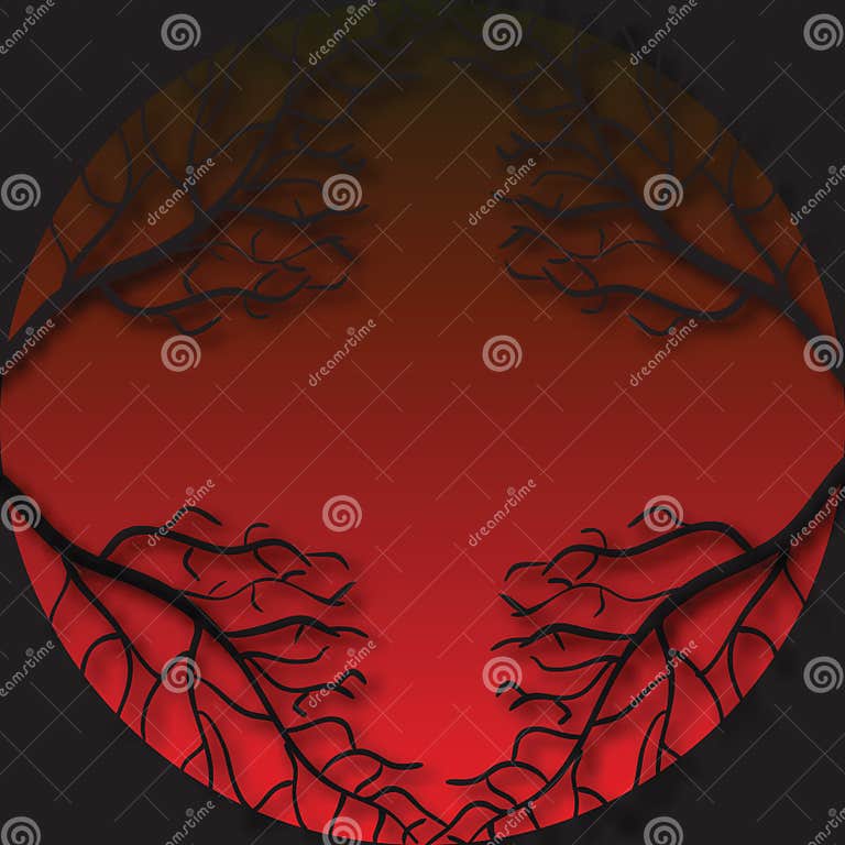 Gothic Frame with Tree Branches Stock Vector - Illustration of concept ...