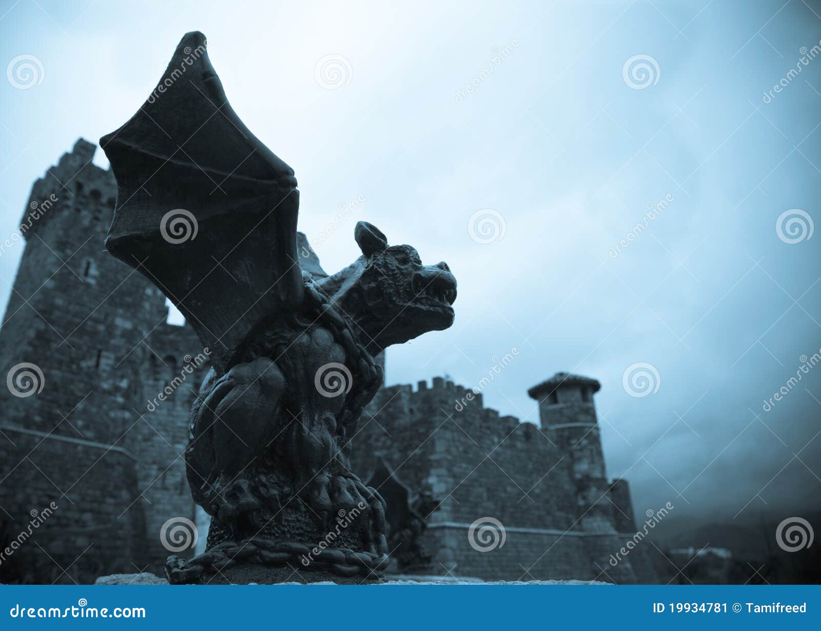 Gothic Gargoyle stock image. Image of castle, california - 19934781