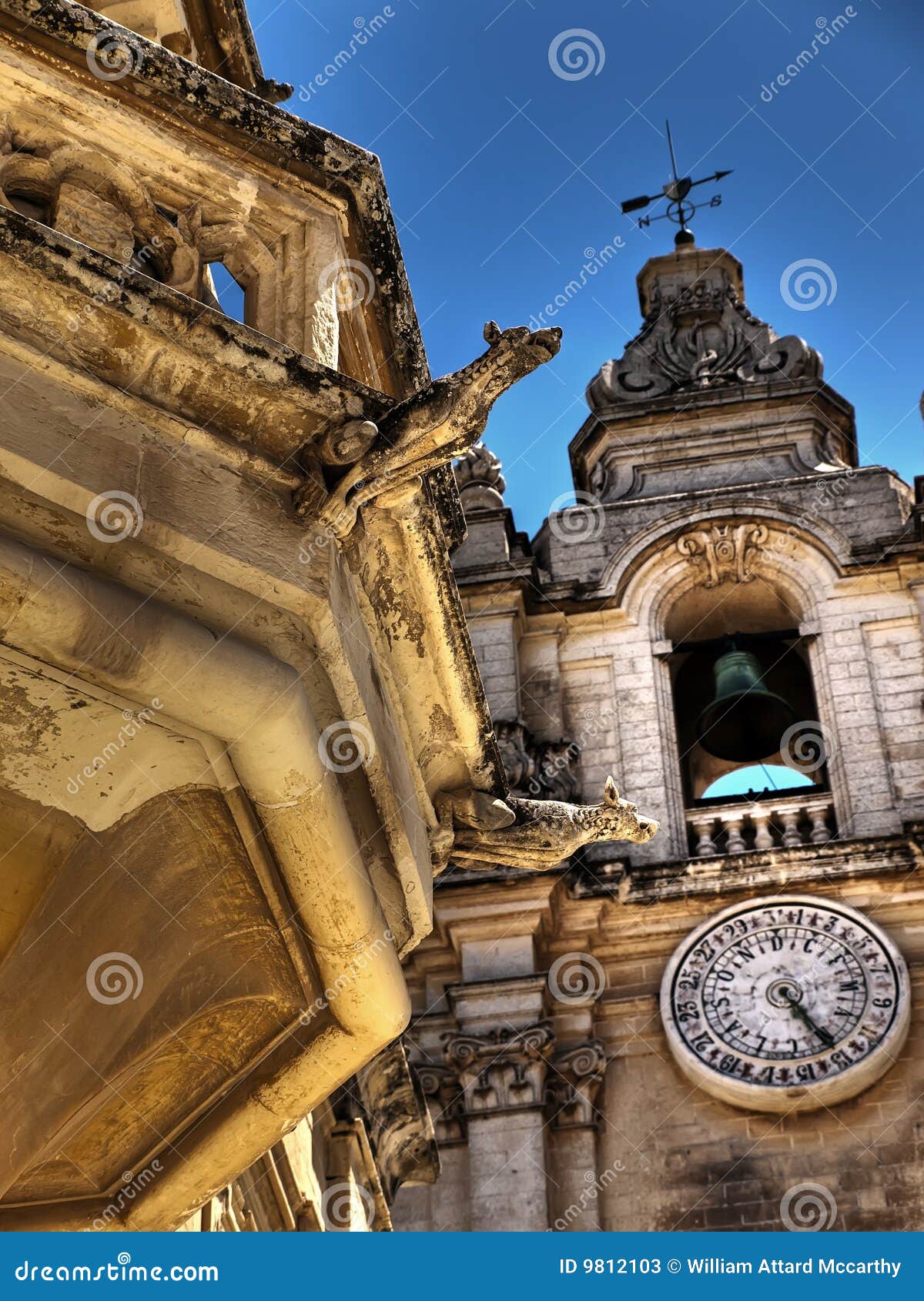 Gothic Gargoyle stock image. Image of town, home, limestone - 9812103