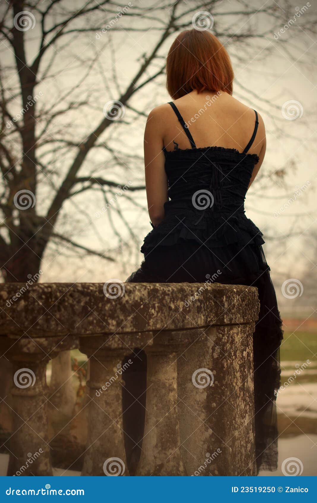 Gothic girl stock photo. Image of nature, gothic, cold - 23519250
