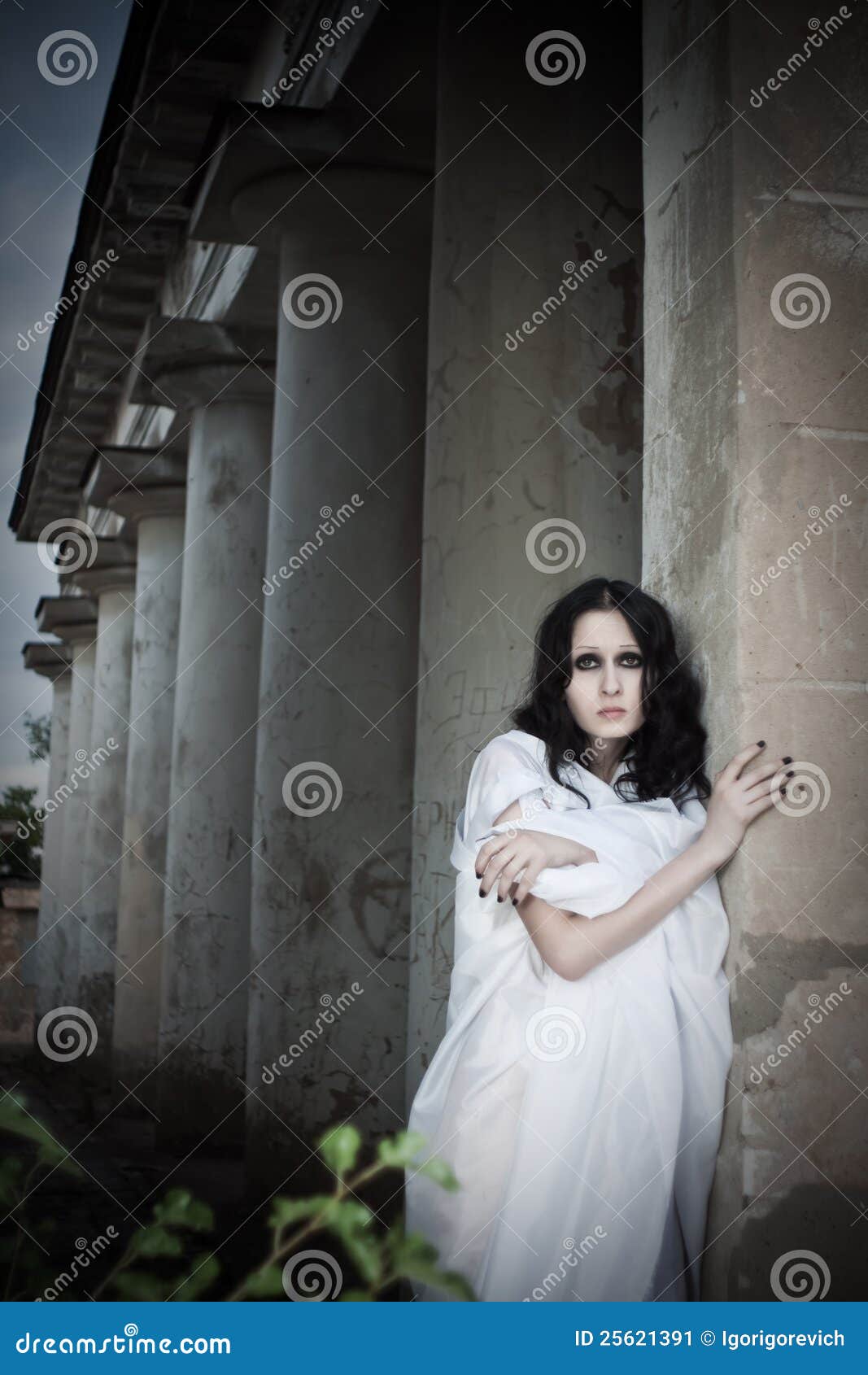 Gothic girl stock image. Image of despair, girl, solitude - 25621391