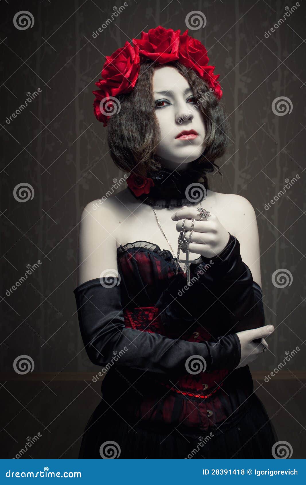 Gothic girl stock photo. Image of despair, loneliness - 28391418