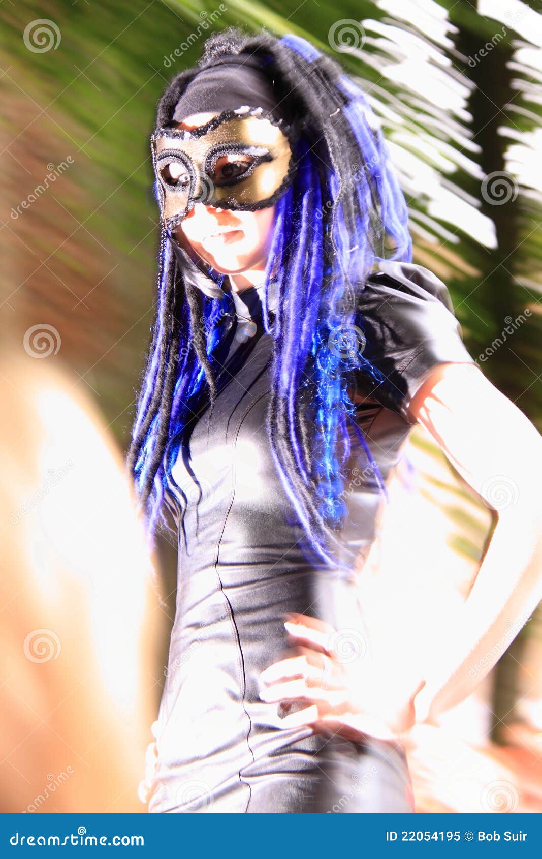 Gothic Girl Model on the Catwalk Stock Image - Image of black, catwalk ...