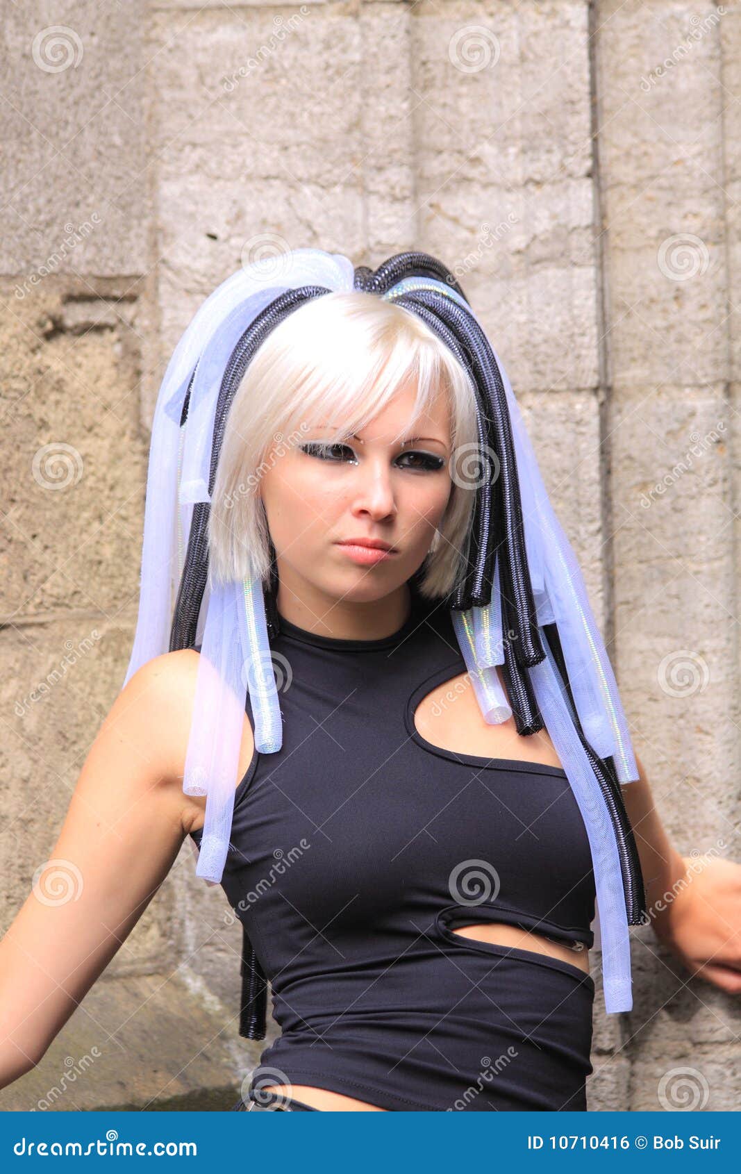 Gothic girl portrait stock photo. Image of hair, gothic - 10710416