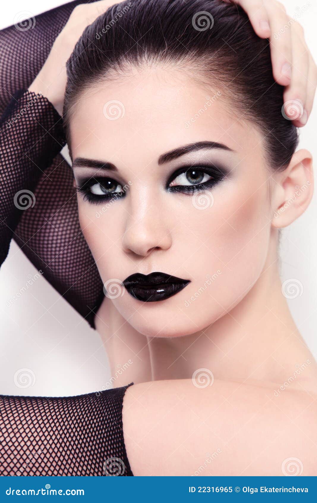 Gothic glamour stock image. Image of makeup, glamour - 22316965