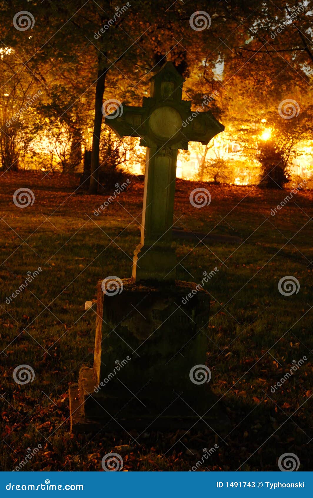 Gothic gravestone stock image. Image of bench, walk, shadow - 1491743