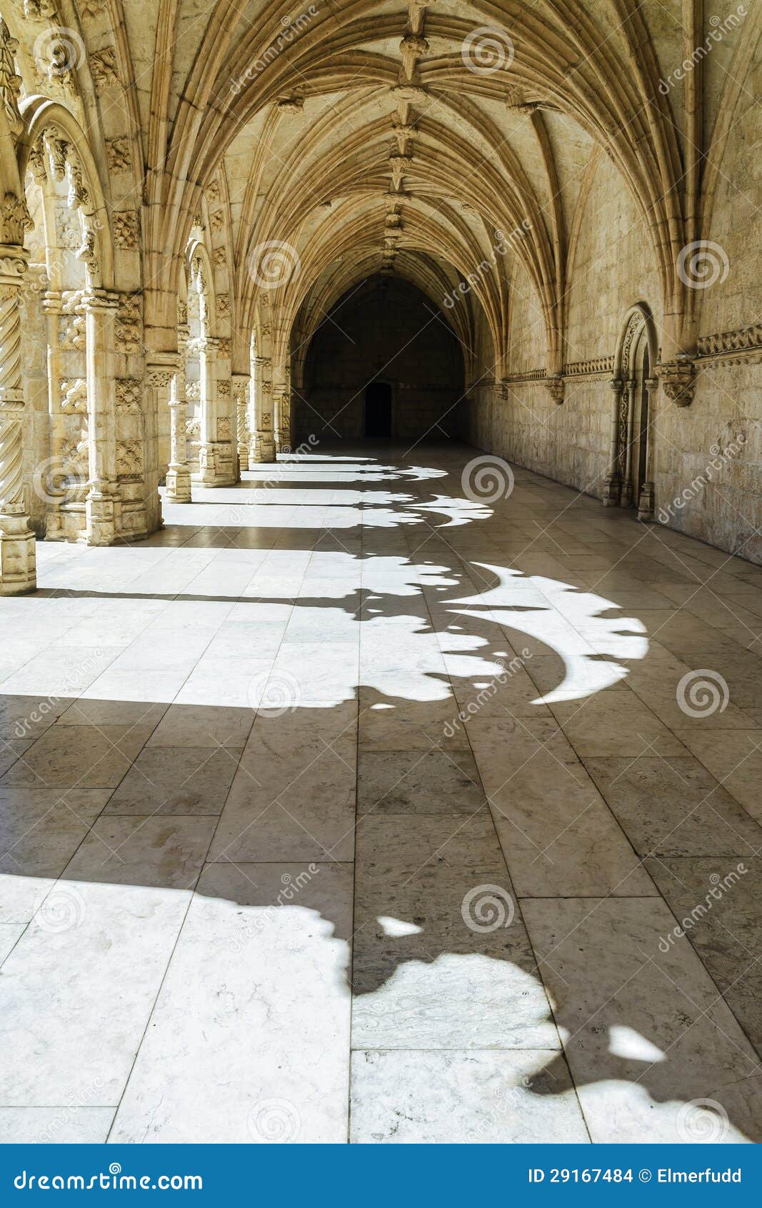 Gothic hallway stock photo. Image of monument, monastery - 29167484