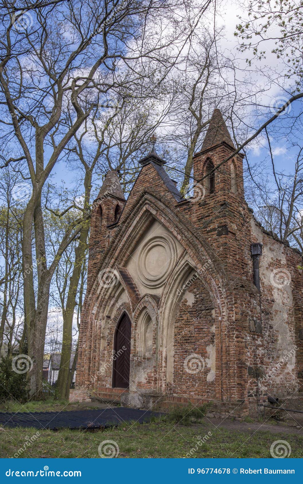 Gothic House in Arkadia in Poland Stock Photo - Image of ancient ...