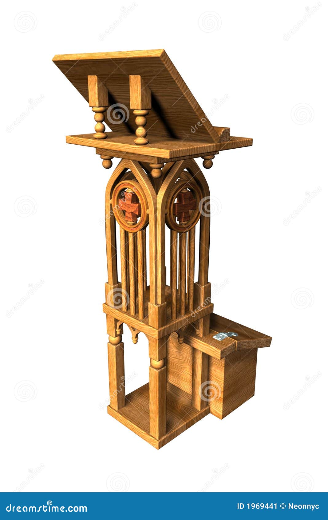 Gothic Lectern stock image. Image of cathedral, presentation - 1969441
